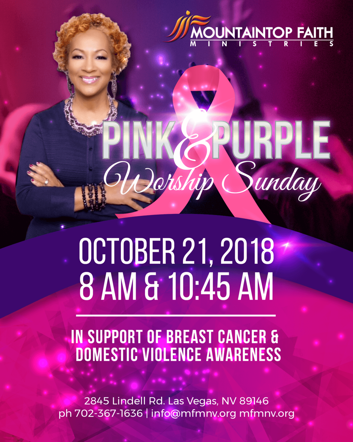 Pink & Purple Worship Sunday - Mountaintop Faith Ministries