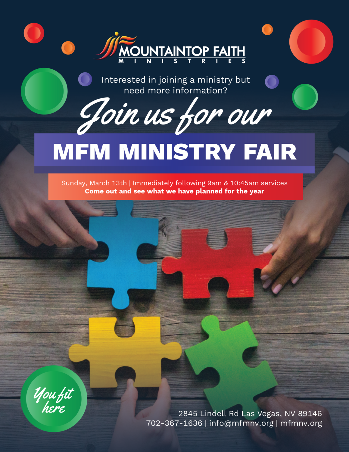 Ministry Fair 2022 - Mountaintop Faith Ministries