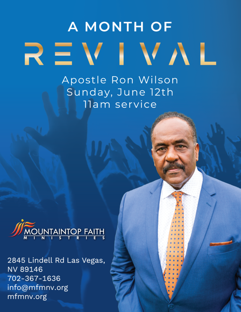 Guest Speaker Apostle Ron Wilson - Mountaintop Faith Ministries