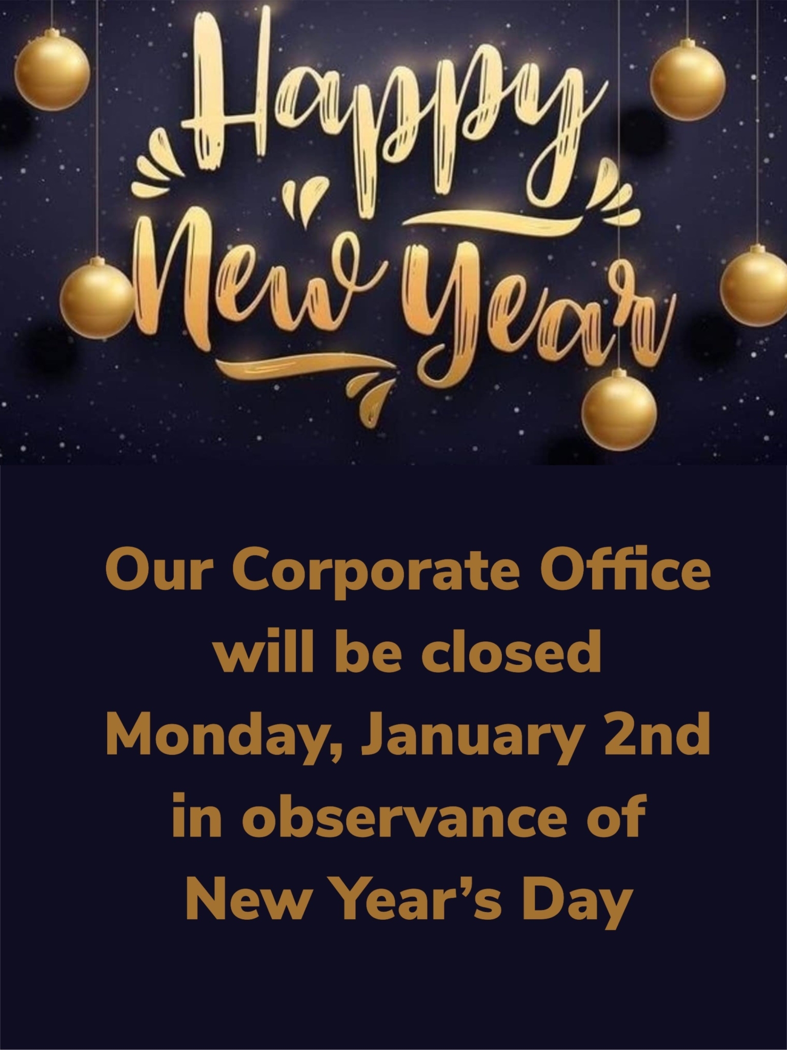 Office Closed-Happy New Year - Mountaintop Faith Ministries